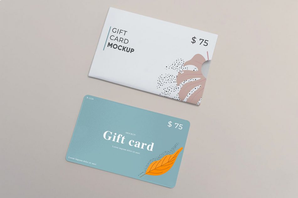 Mockup gift voucher - Download Mockup miễn phí | Free Mockups | Mockups PSD