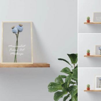 Mockup tranh treo tường phòng khách