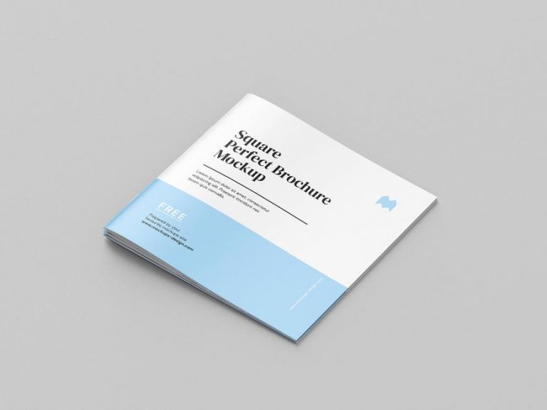 Mẫu brochure mockup hình vuông mỏng - Download Mockup miễn phí | Free ...
