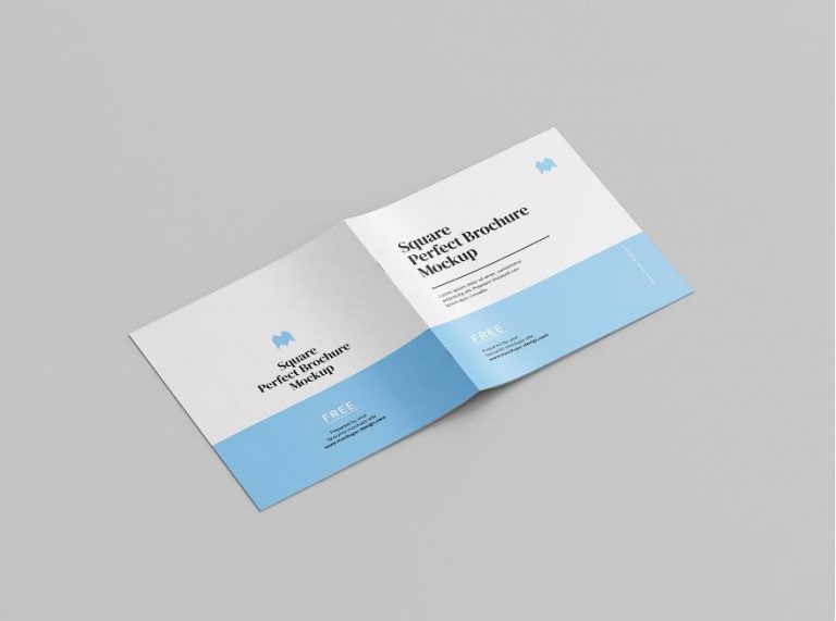 Mẫu brochure mockup hình vuông mỏng - Download Mockup miễn phí | Free ...